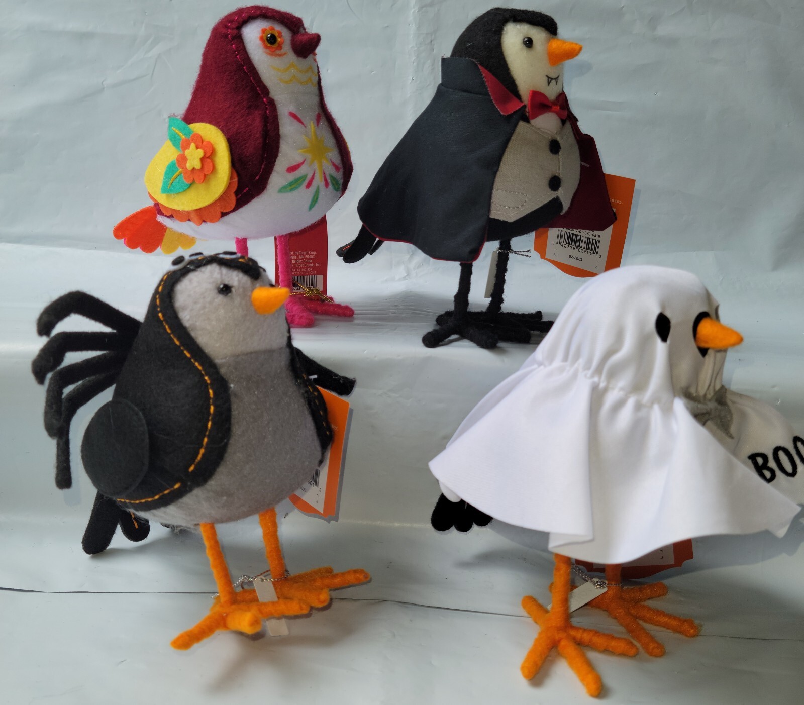 2023 Hyde & Eek Halloween Fabric Birds All 9 Featherly Friends | eBay