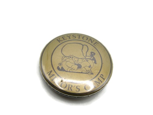 Keystone Minors Camp Pin YMCA Gold Background | eBay