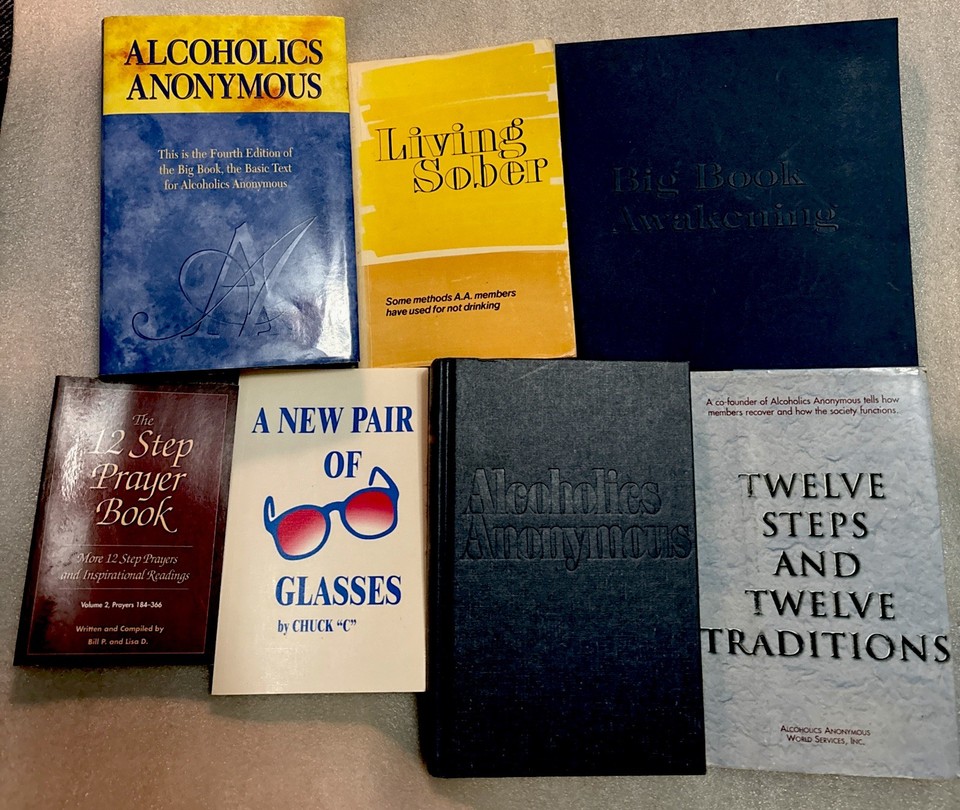 Lot of 7 Alcoholics Anonymous “BIG BOOK” & related AA Books Recovery | eBay
