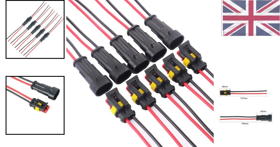 Versatile Waterproof 2-Pin Electrical Connector Kit - Perfect for All ...
