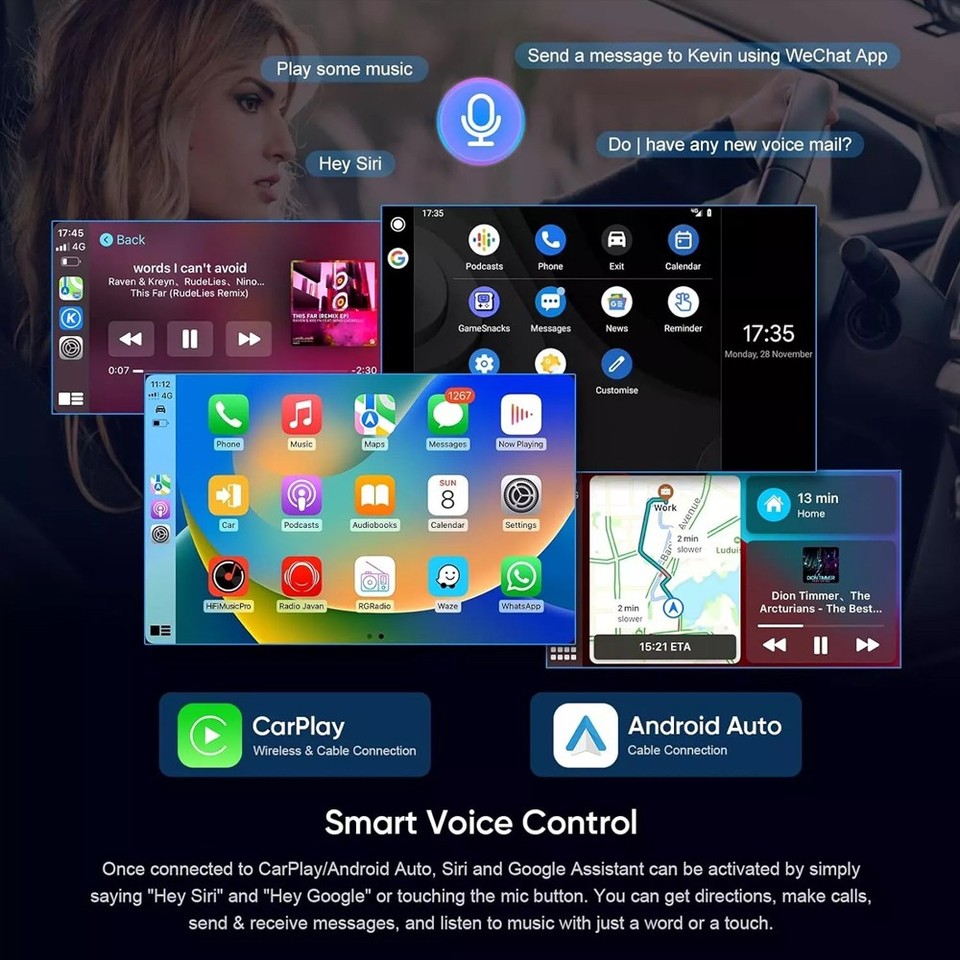 For Dodge Durango 1998-2000 Car Stereo Radio Android 13 Apple Carplay ...