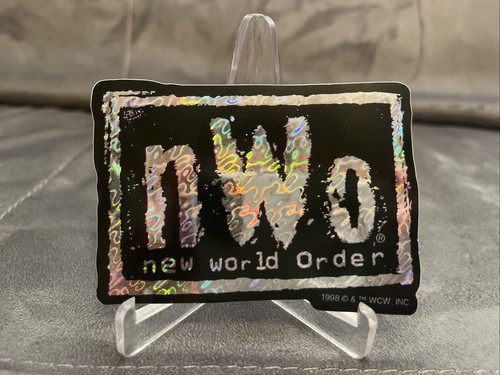 Vintage 1998 WCW NWO New World Order Wrestling Vending Prism Decal ...