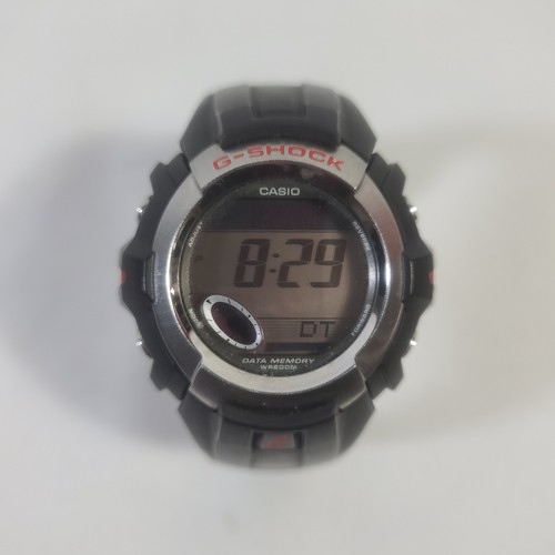 Casio G-Shock Data Memory G-3011 Digital Men's Black Red Silver Watch ...