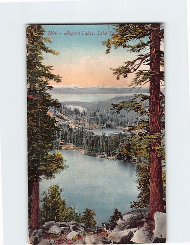 Postcard Angora Lakes Lake Tahoe California USA | eBay