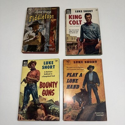 Luke Short - LOT OF 4 Vintage Western Paperback Books King Colt~ Bounty ...