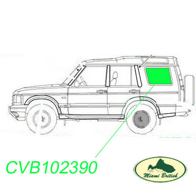 LAND ROVER REAR QUARTER GLASS WINDOW LH DISCO 2 USED | eBay