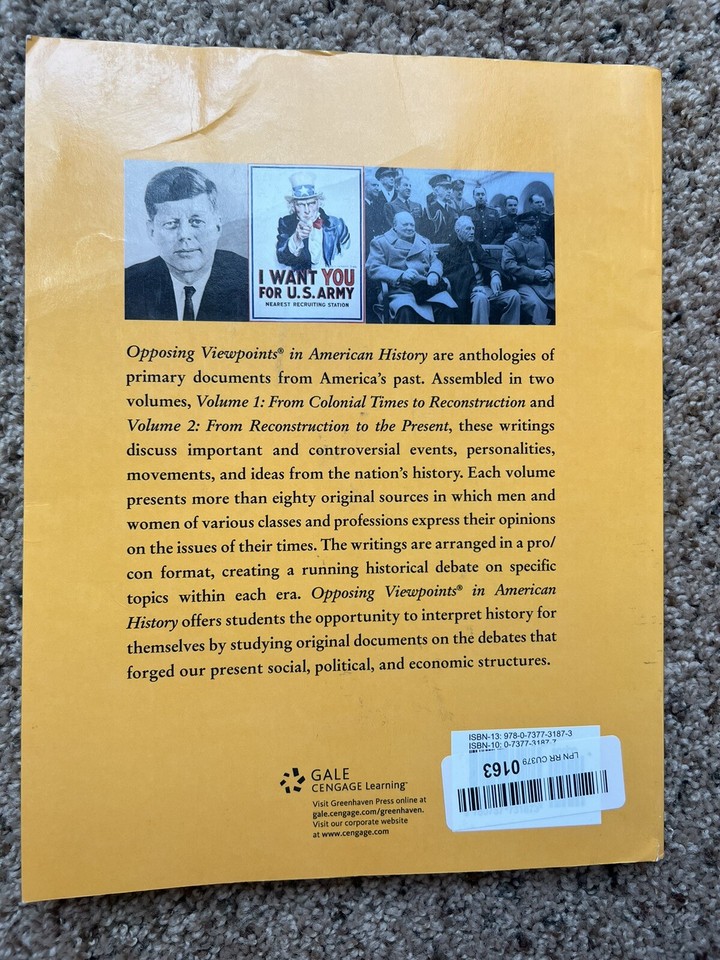 Opposing Viewpoints in American History Ser.: Volume 2: from ...