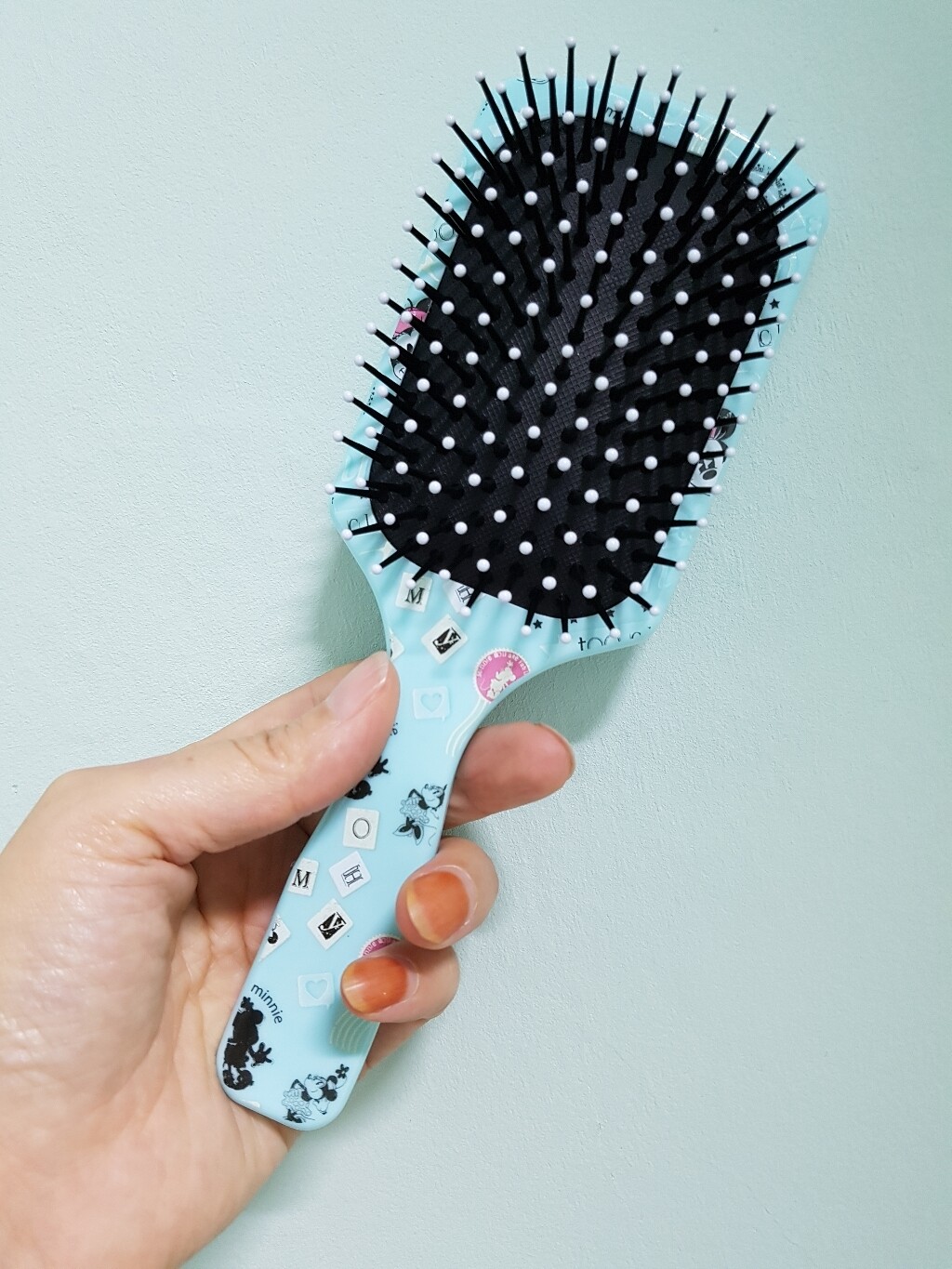 Disney MINNIE MOUSE Pink / White / Blue COLOR RANDOM 1pc Cushion Hair ...