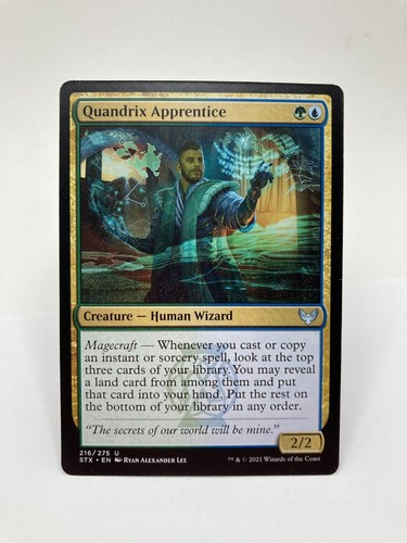 Quandrix Apprentice NM* Strixhaven ENGLISH 216/275 mtg -UnltdCards | eBay
