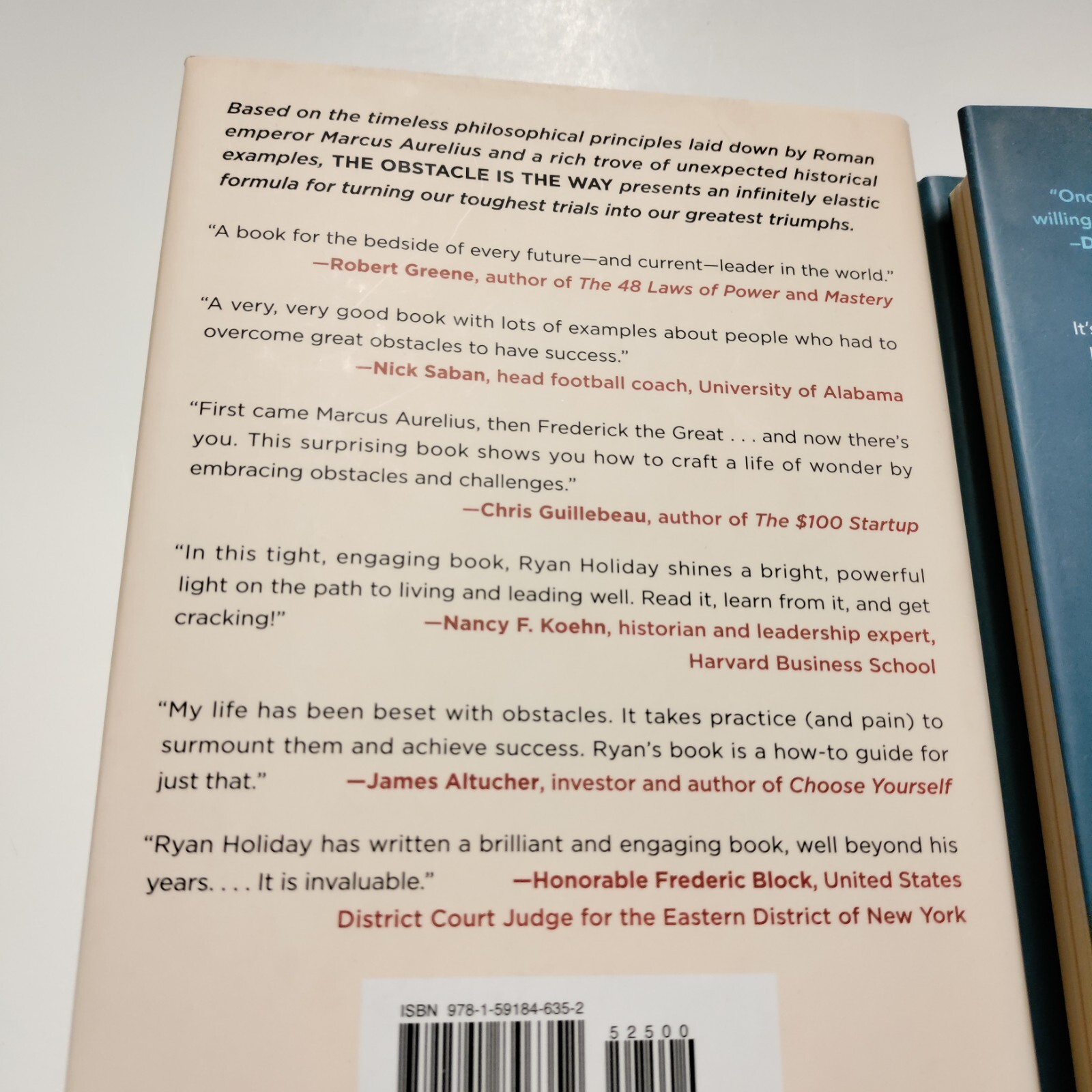 Ryan Holiday Book Lot Obstacle Is The Way Ego Is The Enemy Hard Cover ...