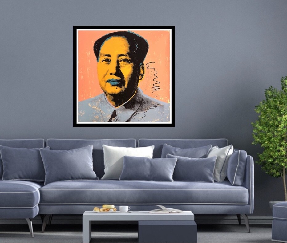 ANDY WARHOL "Mao" #92 -Screenprint- Museum Quality- Mao Zedong 36x36 ...