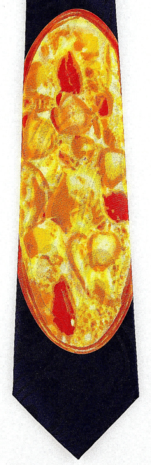 Pizza Pie Men's Necktie Cheese Pepperoni Italian Novelty Food Blue Neck ...