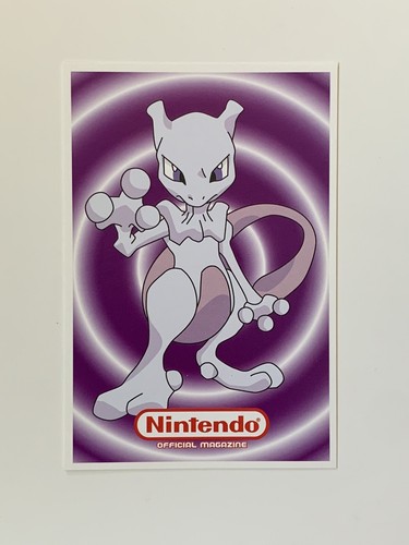 MEGA RARE OFFICIAL NINTENDO POKEMON MEWTWO POST CARD FOR COLLECTORS FROM 1990’S | eBay