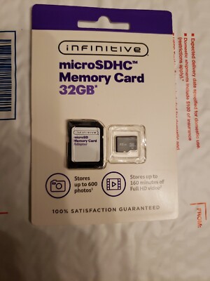 Infinitive MicroSDHC Memory Card 32GB Micro SDHC 32 GB 80-56-19288-032G ...