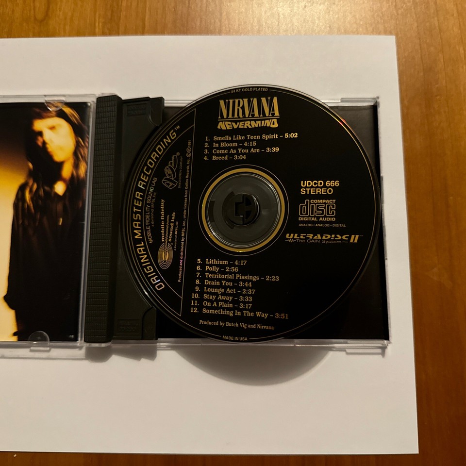 Nirvana Nevermind Mfsl Gold Cd Like New | eBay