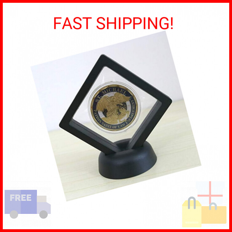 SH Challenge Coin Display Frame, 3D Floating Display Case Stand Holder ...