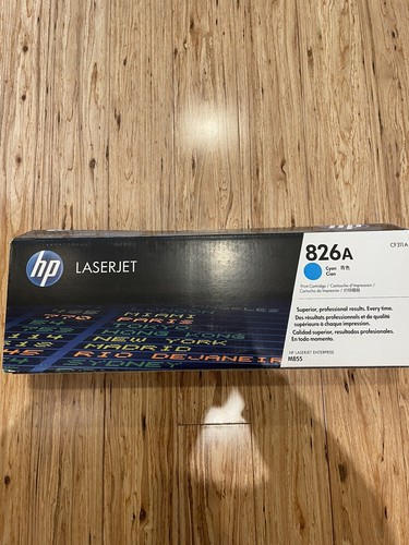 HP Genuine #826A CF311A Cyan Toner For LaserJet M855 series 31,500 Page ...