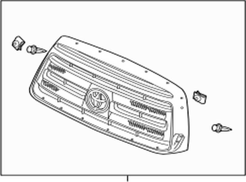 53100-0C250 Toyota Grille sub-assy, radiator 531000C250, New Genuine ...