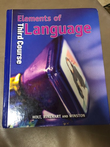 Elements Of Language Third Course ISBN 0030520037 | eBay