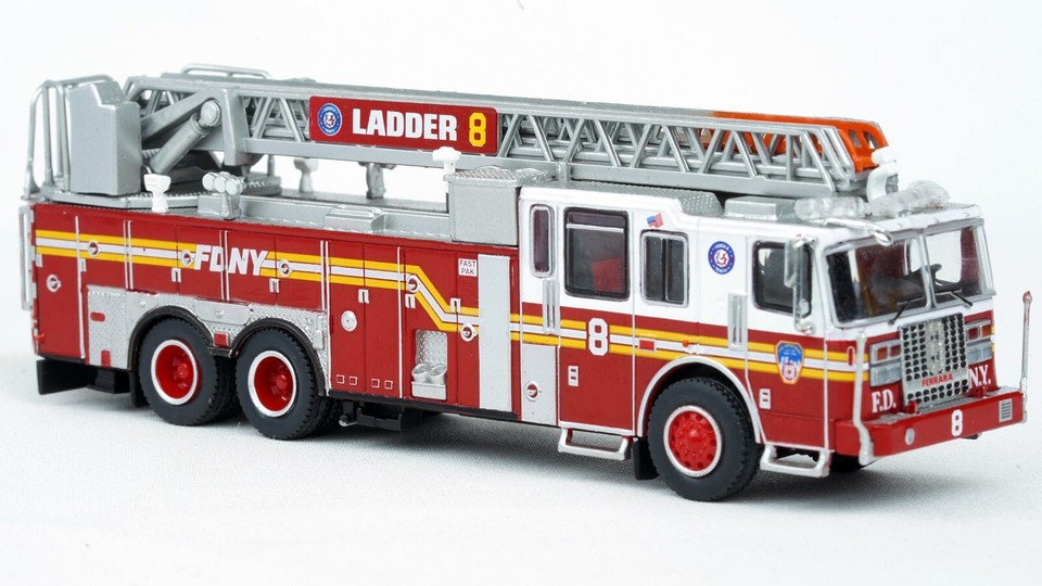 Brekina NEW HO 1/87 Ferrara Ultra Ladder Fire Truck #8 | eBay
