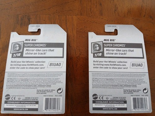 🔥 Hot Wheels ERROR card!! RARE !!MIG RIG wrong Car | eBay