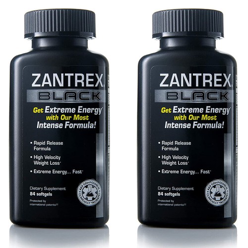 Zantrex Black, Rapid Release Weight Loss Formula, 84 Softgels - 2 Packs ...