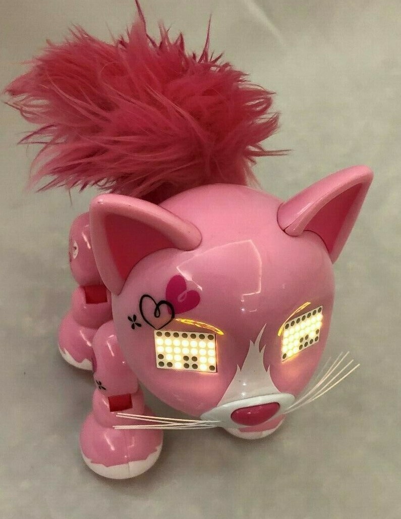 Pink Interactive 7" SPIN MASTER ZOOMER MEOWZIES ROBOT CAT | eBay