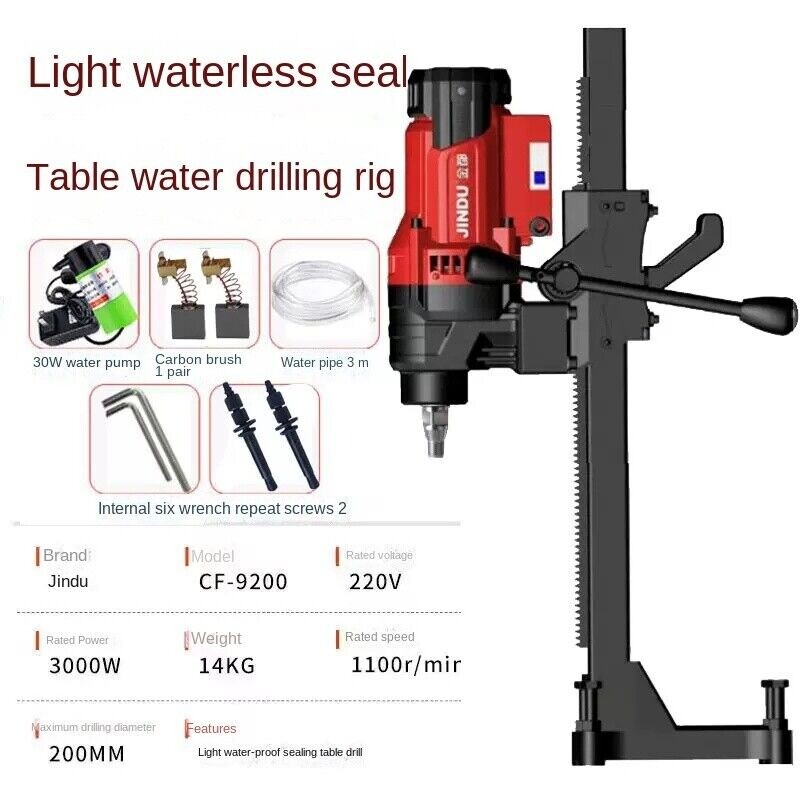 Drill Water Electric Drill Handheld Desktop High-power Drilling Machine ...