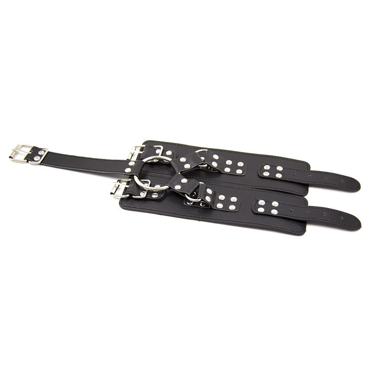 Unisex Neck Wrist Handcuff Bandage Restraint Open Mouth Gag Couple ...