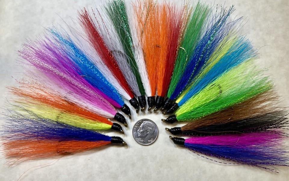 7 RUSSIAN RIVER COHO SALMON FLIES. PICK COLOR . FLY FISHING. KENAI ...