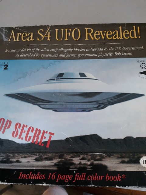 Area S4 UFO Revealed Plastic Model Kit #576 Alien Spacecraft Testors 1 ...