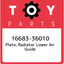 1668336010 Genuine Toyota Plate Radiator Lower Air Guide 16683-36010 ...