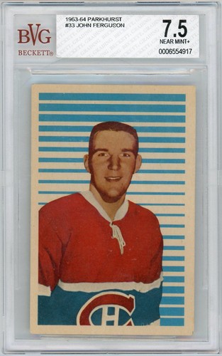 John Ferguson 1963-64 Parkhurst Rookie Card #33 BVG 7.5 NM+ | eBay