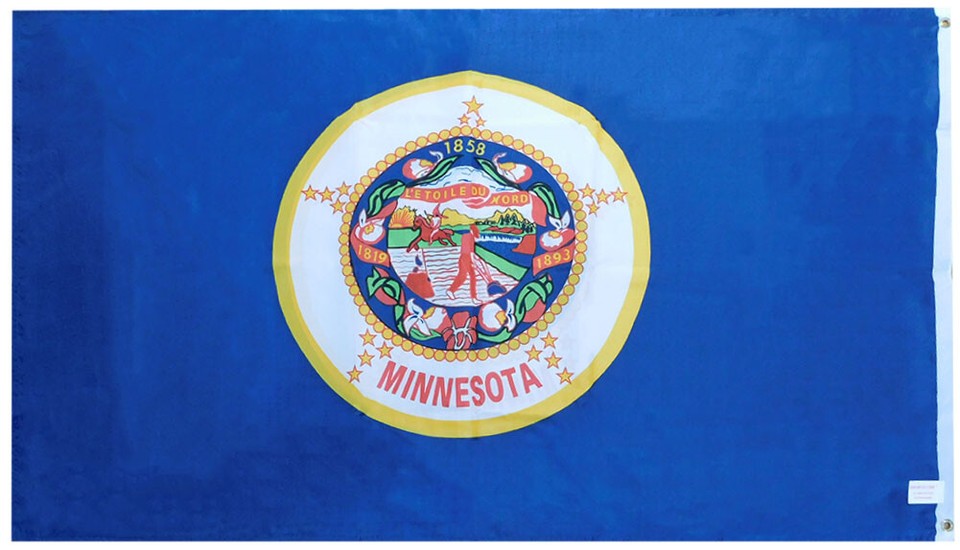 3X5 State of Minnesota Premium Quality 100D Poly Nylon Double Sided 3 ...
