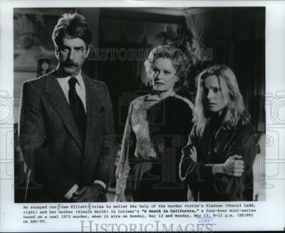 1985 Press Photo Sam Elliot Cheryl Ladd & Alexis Smith "A Death in ...