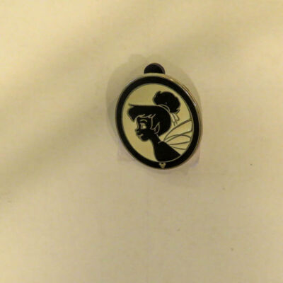 Disney Tinker Bell Black and White Hidden Mickey Pin | eBay