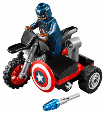 LEGO 30447 - Super Heroes Captain America's Motorcycle - 2016 - NO BAG ...
