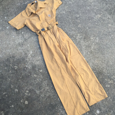 Vintage 60s 70s Caper Cover Alls Disco Mod Atomic Retro Dance Jump Suit ...