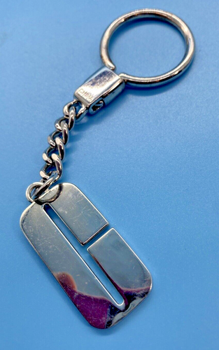 Clinique Signature "C" Logo Silver-Tone Keychain Key Ring Chain ...