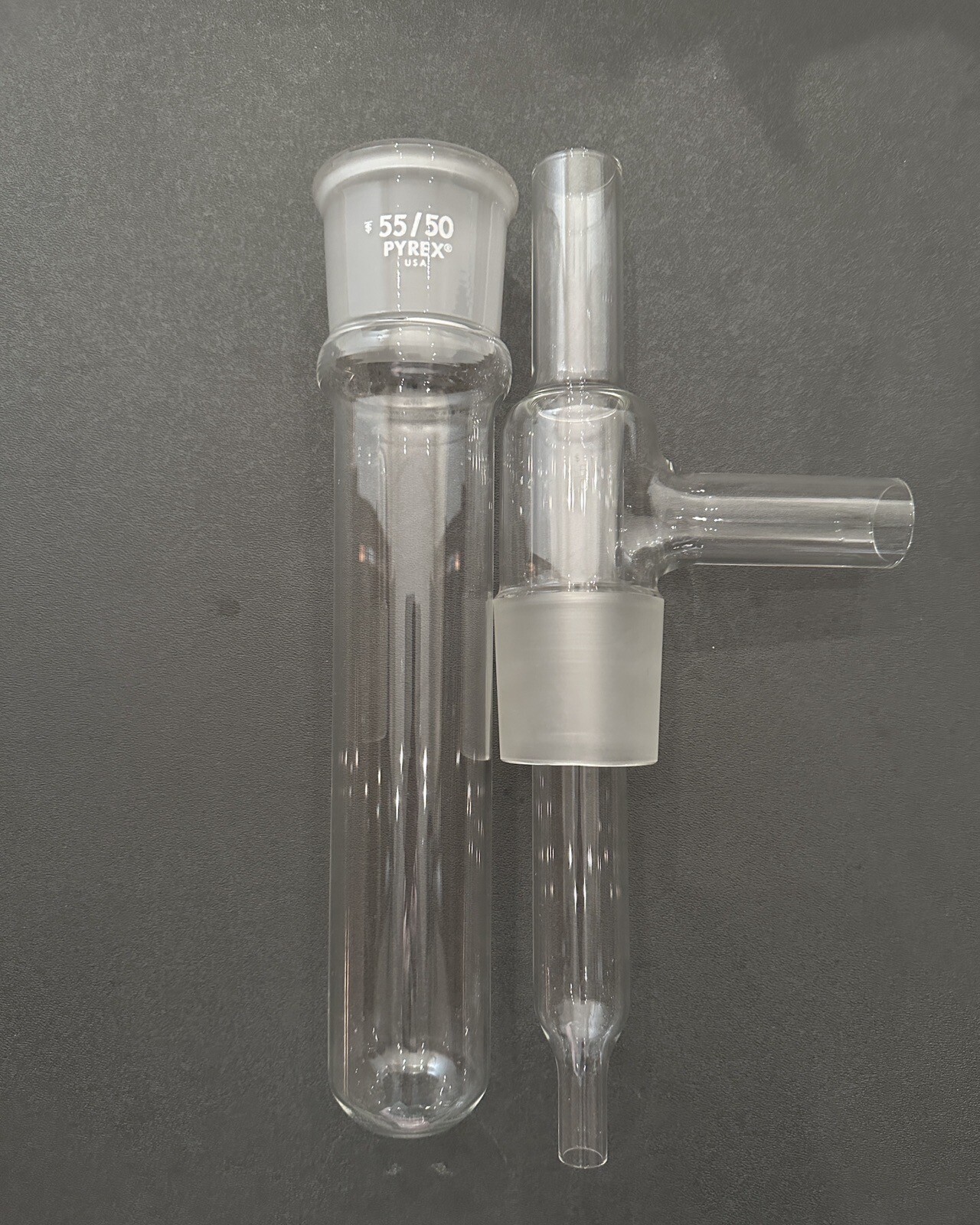 Pyrex Separable Distillation Vacuum Trap 55/50 Joint | eBay