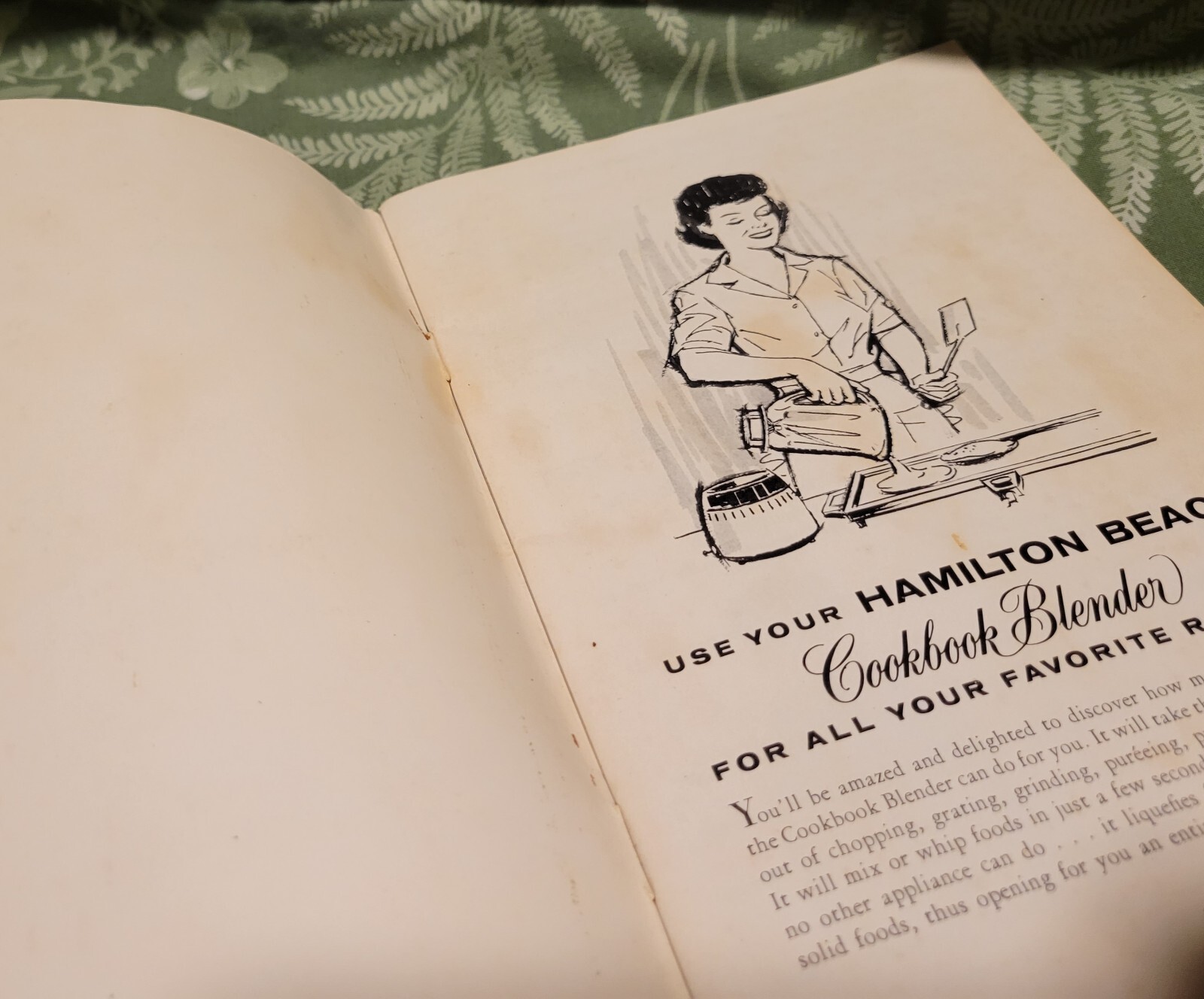 Vtg 60's Hamilton Beach Cookbook Blender Recipe Instructions Book ...