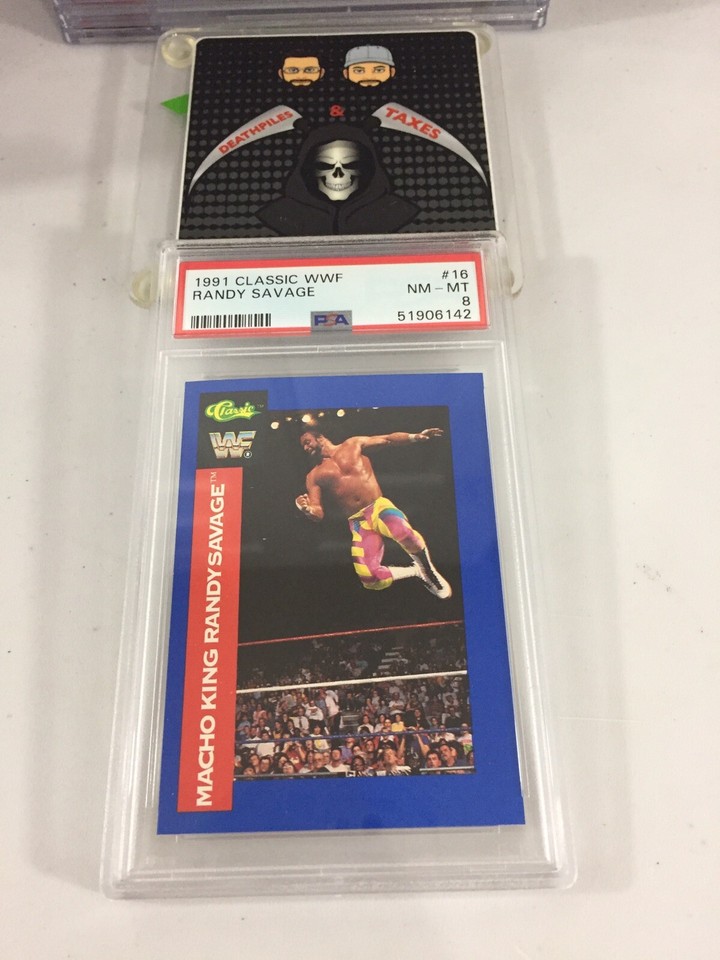 Macho King Randy Savage 1991 Classic Wwf #16 Psa 8 Pop 1 Wwe | eBay