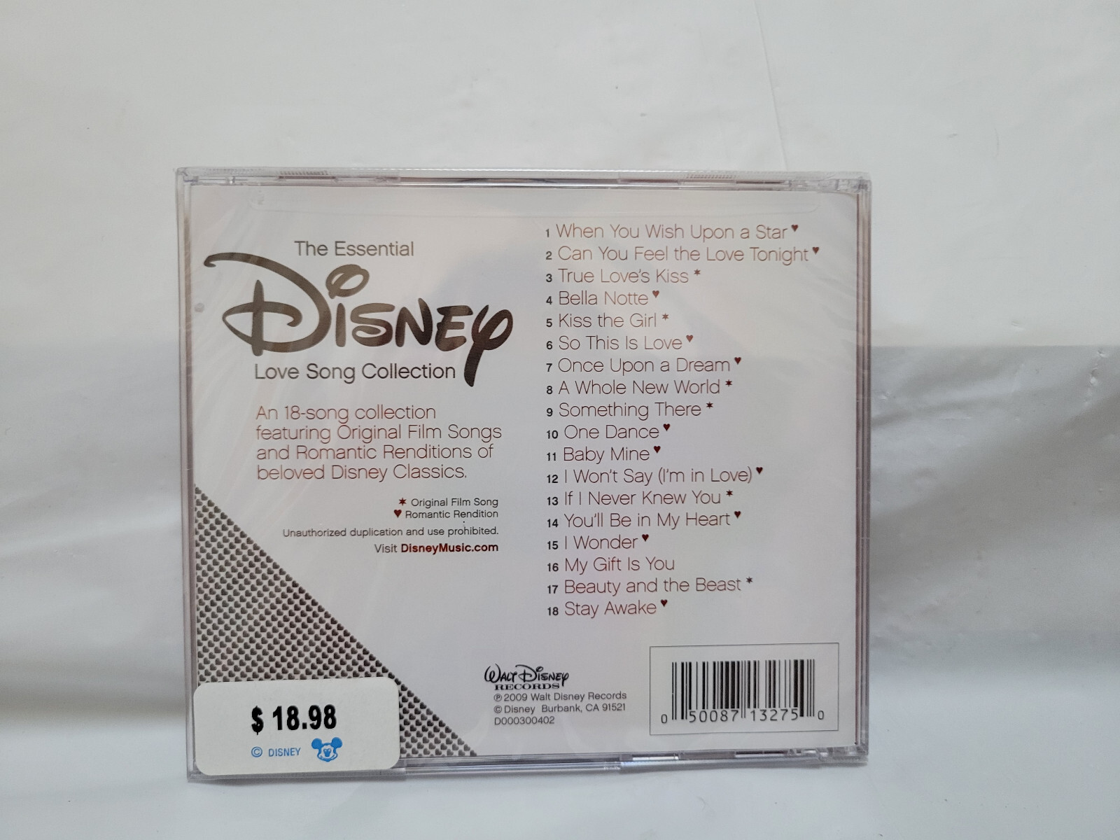 DISNEY - The Essential Disney Love Song Collection CD Sealed ...