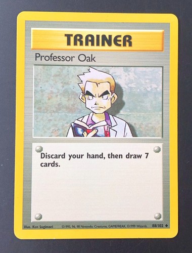 ∛Ѭ Pokemon Card Professor Oak 88/102 Base Set Wizards - US | eBay