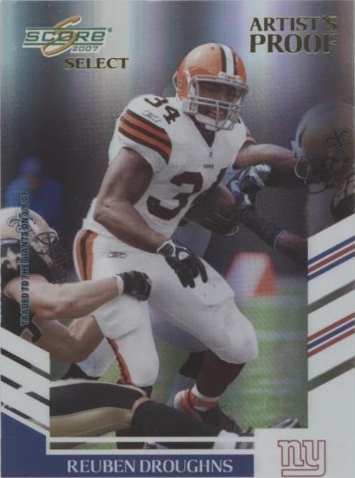 2007 Score Select - Reuben Droughns #196 Artist's Proof /32 for sale ...