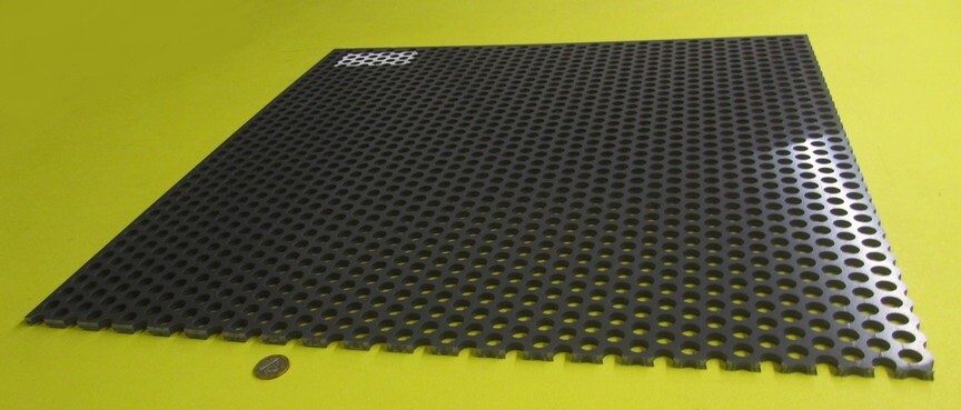 PVC Type I Perforated Sheet, 1/4" Thick x 24" x 24", 1/2" Dia Hole ...