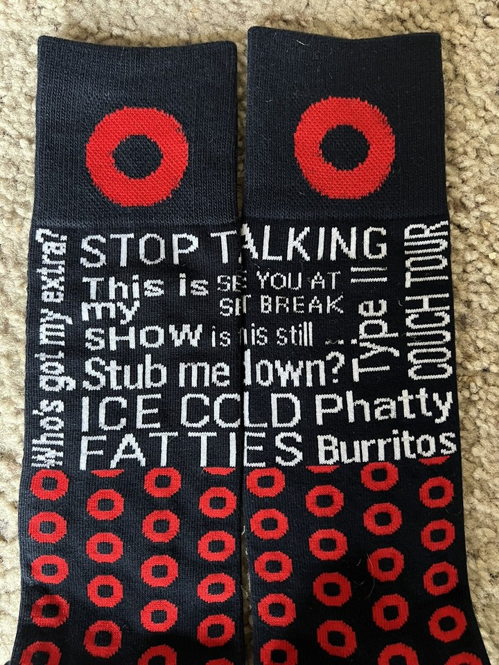 Phish Quote Donut Socks - Limited Edition - Brand New!!!! | eBay