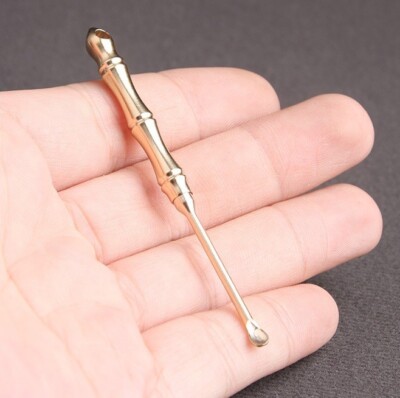 Brass Toothpick Key Chain Pendant Statue Small Sculpture Figurine Decor ...