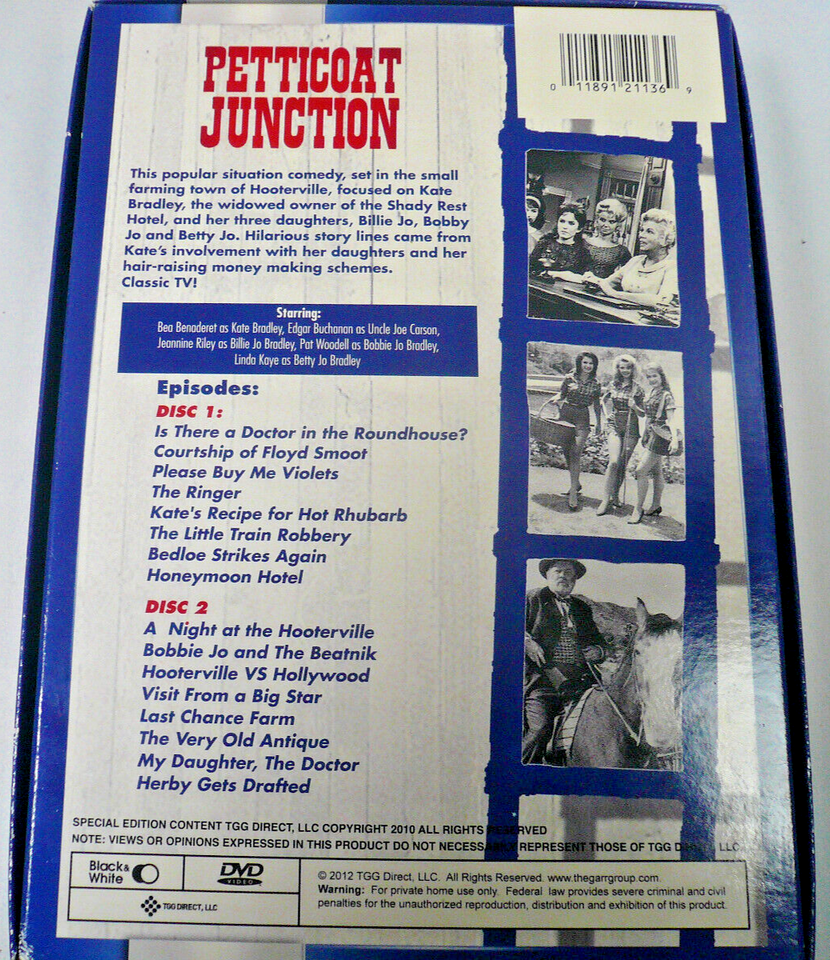 Petticoat Junction DVD 2-Disc Box Set 16 Episodes Free Shipping | eBay