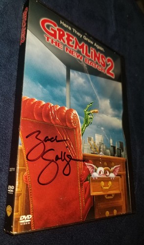 Gremlins 2 The New Batch DVD AUTOGRAPHED BY ACTOR ZACH GALLIGAN BILLY ...